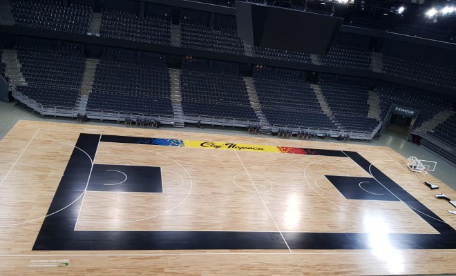 BT Arena din Cluj-Napoca va trece la un parchet modular, similar cu cel ...